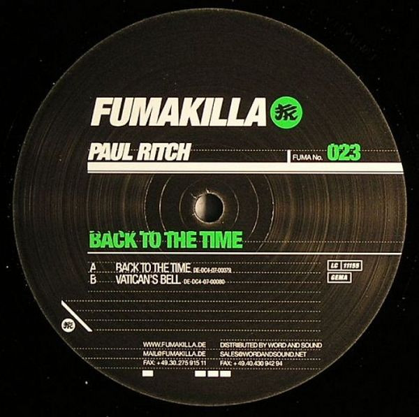 FUMA 023 – Paul Ritch – Back To The Time – (12″) – Sam Le Disquaire