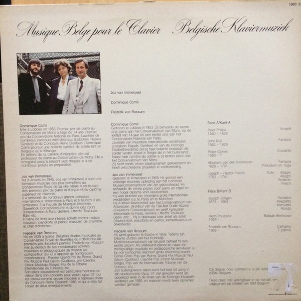 1980 511 – Dominique Cornil, Jos van Immerseel, Frederik van Rossum ...