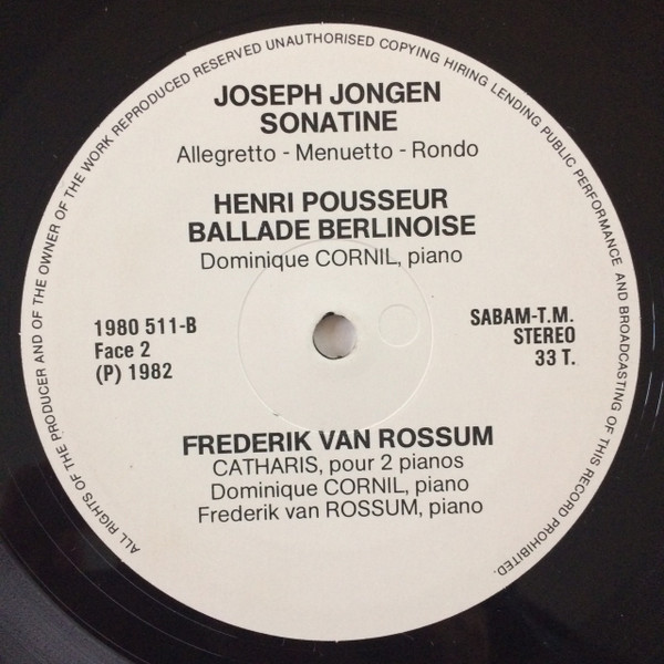 1980 511 – Dominique Cornil, Jos van Immerseel, Frederik van Rossum ...