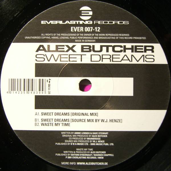 EVER 007-12 – Alex Butcher – Sweet Dreams – (12″) – Sam Le Disquaire