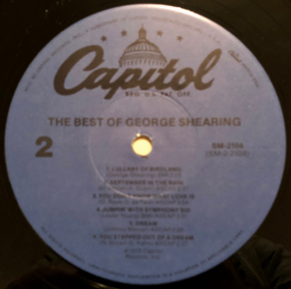 SM-2104 – George Shearing – The Best Of George Shearing – (LP, Comp, RE ...