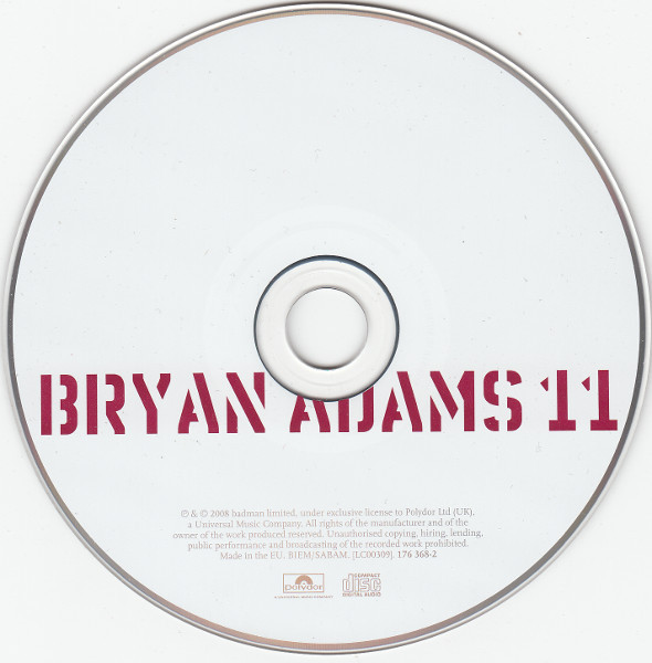176 368-2 – Bryan Adams – 11 – (CD, Album, Sup) – Sam Le Disquaire